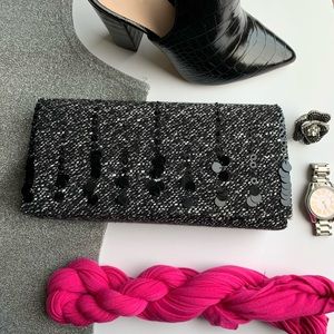 Lafayette 148 New York | Bags | Black And White Tweed Clutch | Poshmark